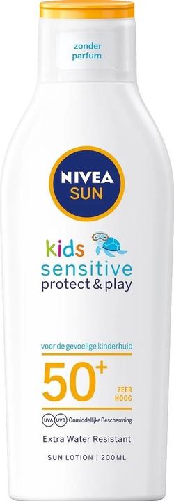 NIVEA Sun Kids Protect & Sensitive Sun Milk Spf 50+ 200ml (Sonnencreme ...