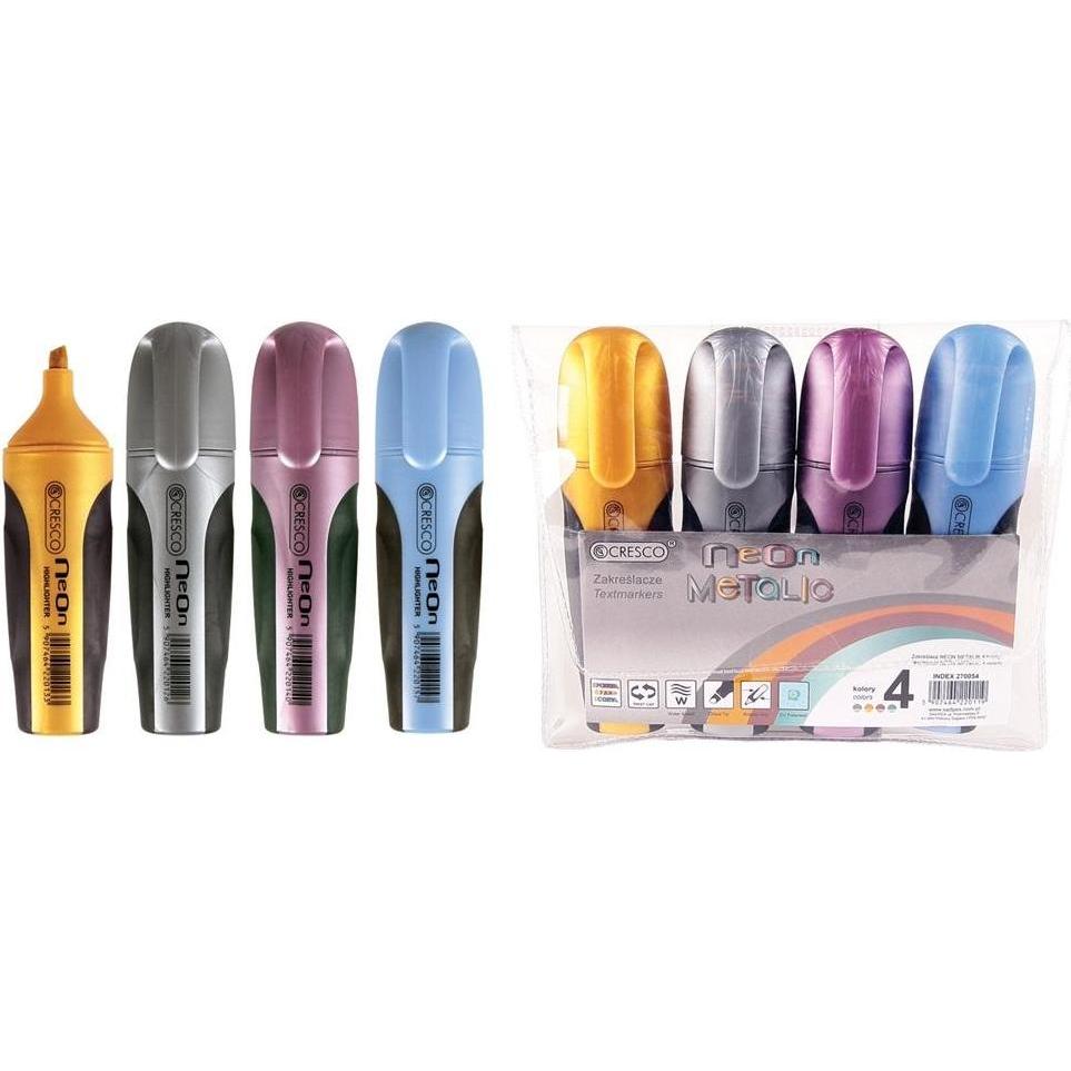 Cresco Neon-Metallic-Textmarker in 4 Farben - buy at Digitec