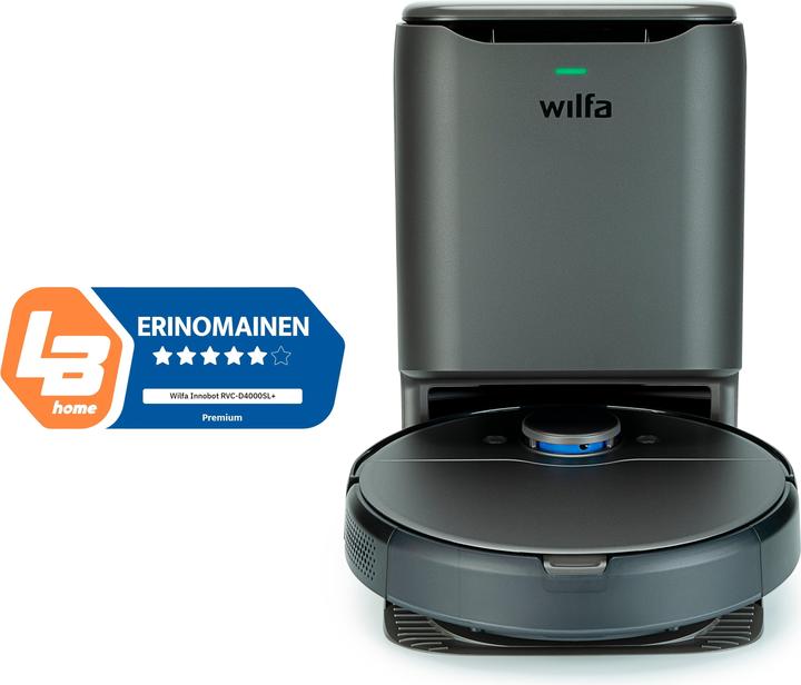 Wilfa RVC-D4000SL+ Innobot robotstøvsuger inkl. tømmestation (sort ...