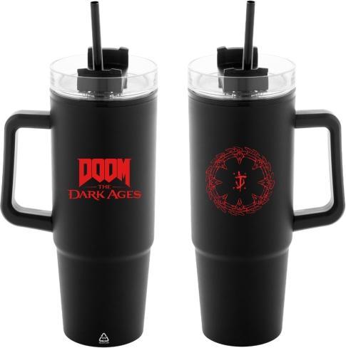 Dpi Merchandising DOOM: The Dark Ages Insulated Mug ""Shield"" Black ...