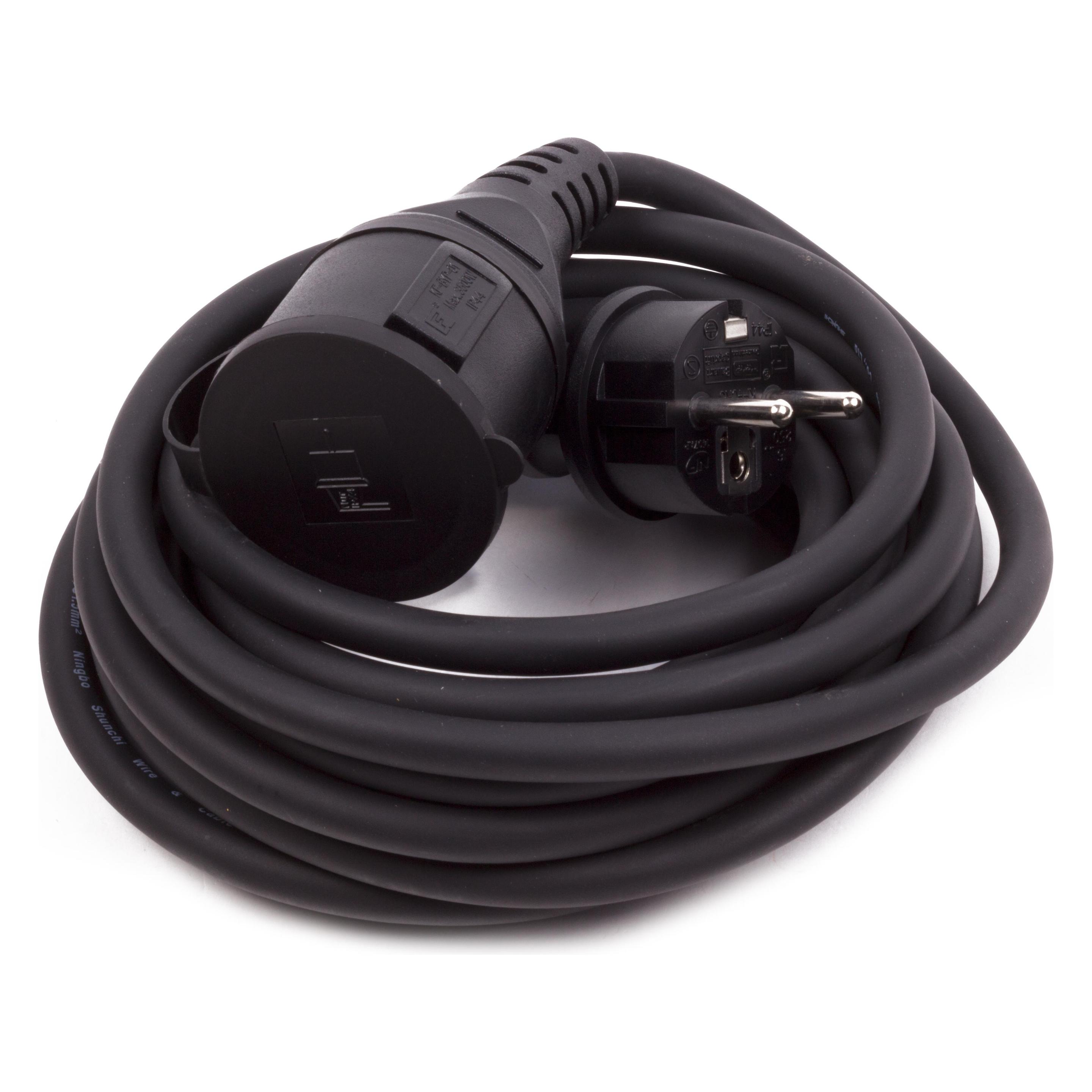 Benson Electric Verlängerungskabel + Erde 3 x 1,5 5 m Gummi (5 m, CEE 7/4)