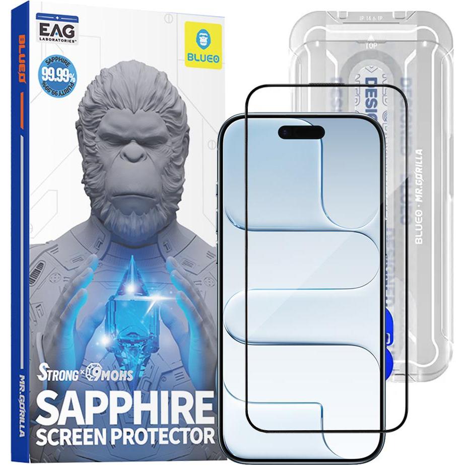 Blueo - Sapphire Screen Protector with Applicator Pro - iPhone 17 Air ...