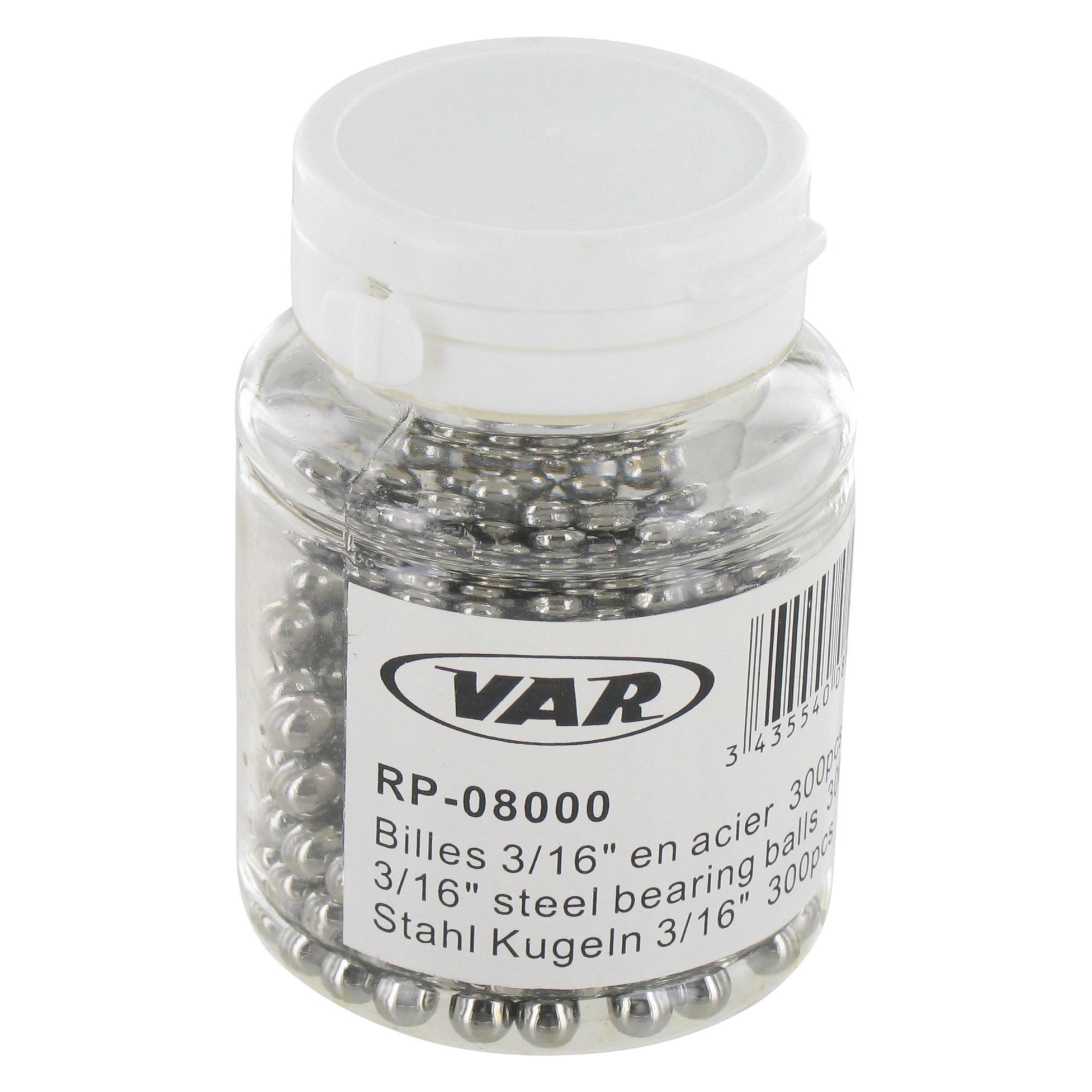 VAR Steel balls 3/16" (4.76mm) bottle of 300 pcs. - buy at Galaxus