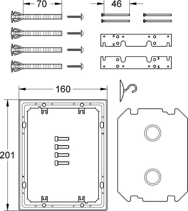 Grohe Mounting set for flush-mounted EB of Skate Cosmopolitan - Galaxus