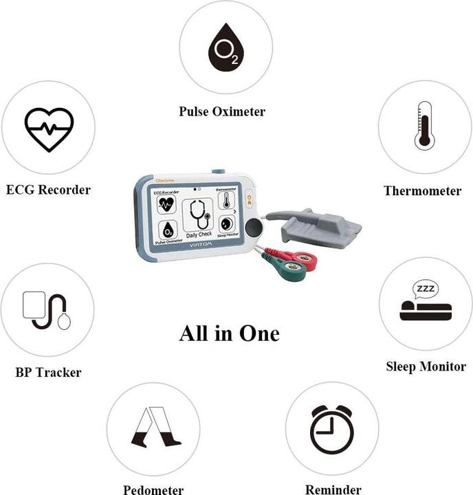 ViatomTech Checkme Pro Doctor - ECG+SPO2 wireless monitoring - Digitec