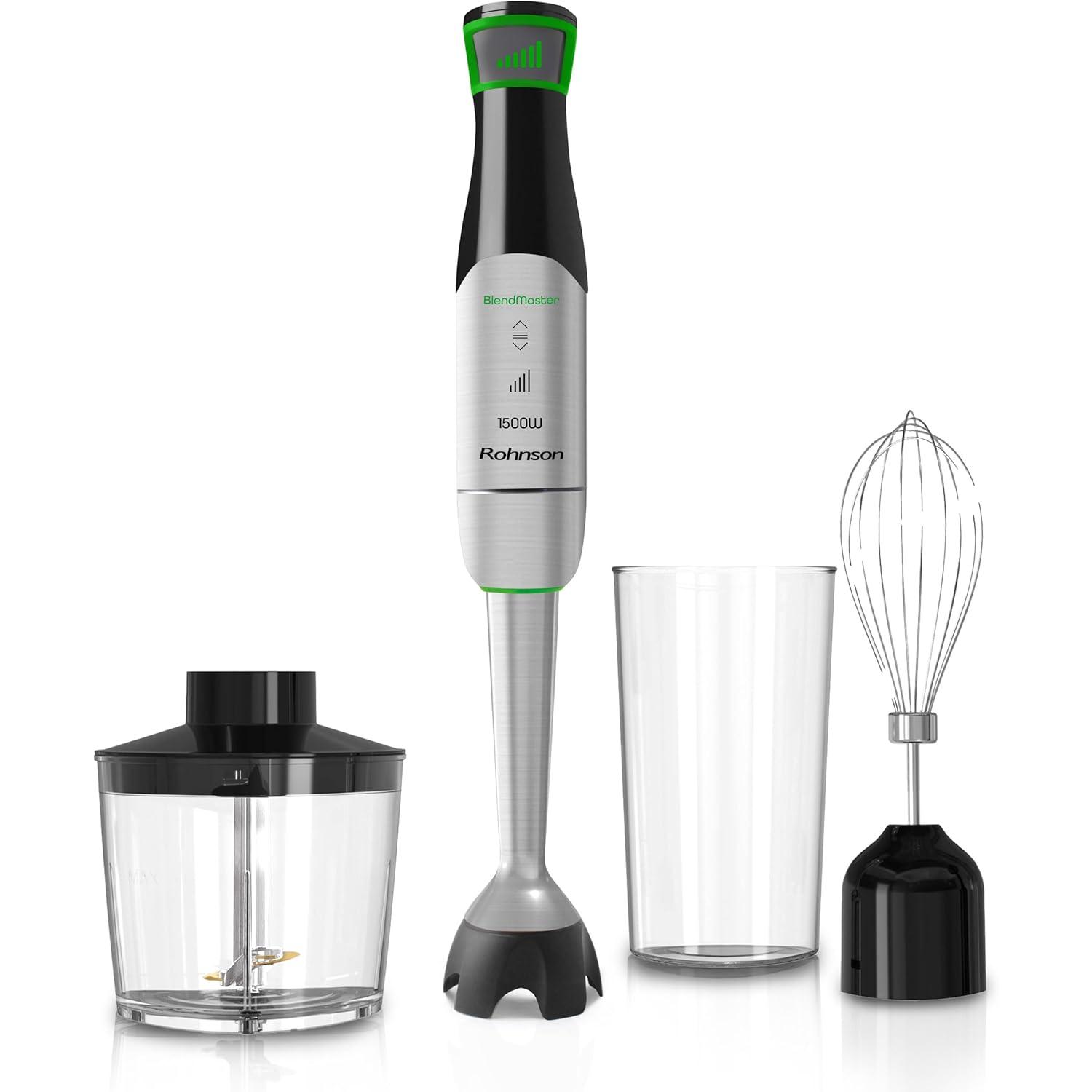 Rohnson BlendMaster R-5750 Stabmixer-Set mit Vario-Blade Technologie ...