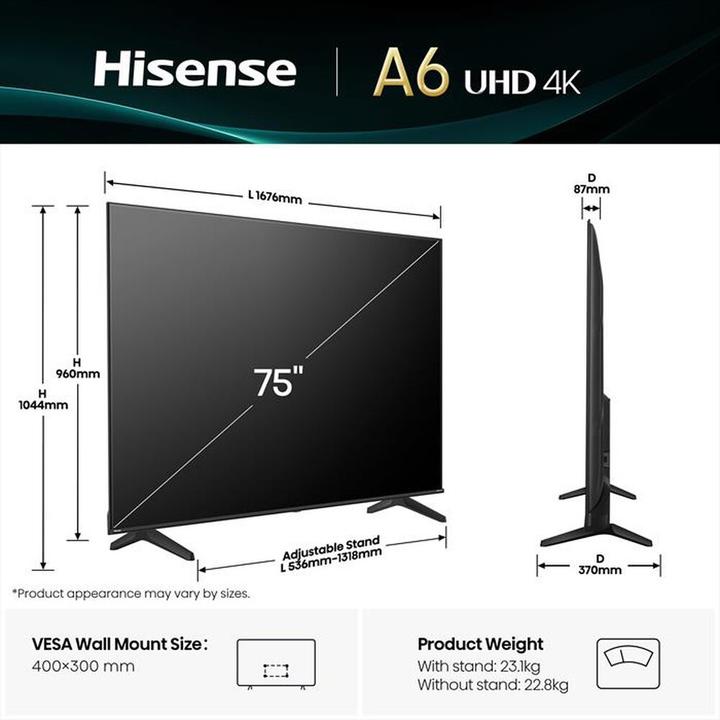 Hisense TV 75 A69Q 4K UHD SMART VIDAA U9 (75A69Q) - kaufen bei Digitec ...