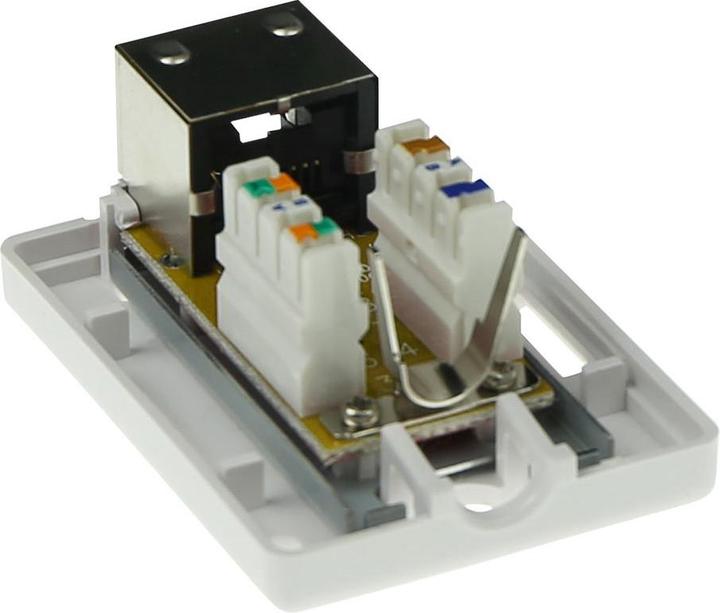 ACT Surface mounted box shielded 1 ports CAT6. Type: CAT6 Wall mountbox c6 1p shielded - Digitec