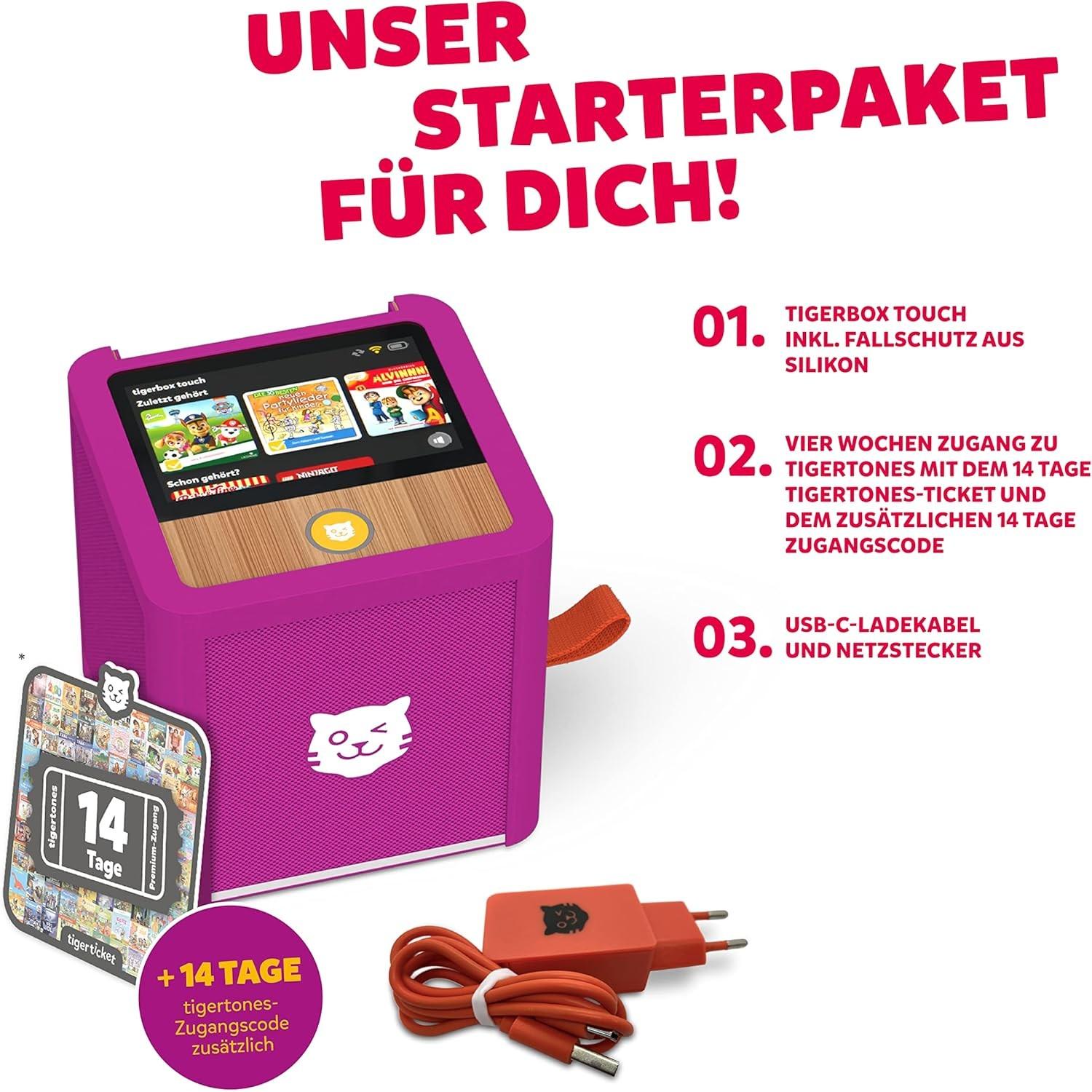 Tigermedia Kids Listening Box with Touch Display, Wi-Fi, Stereo Sound ...