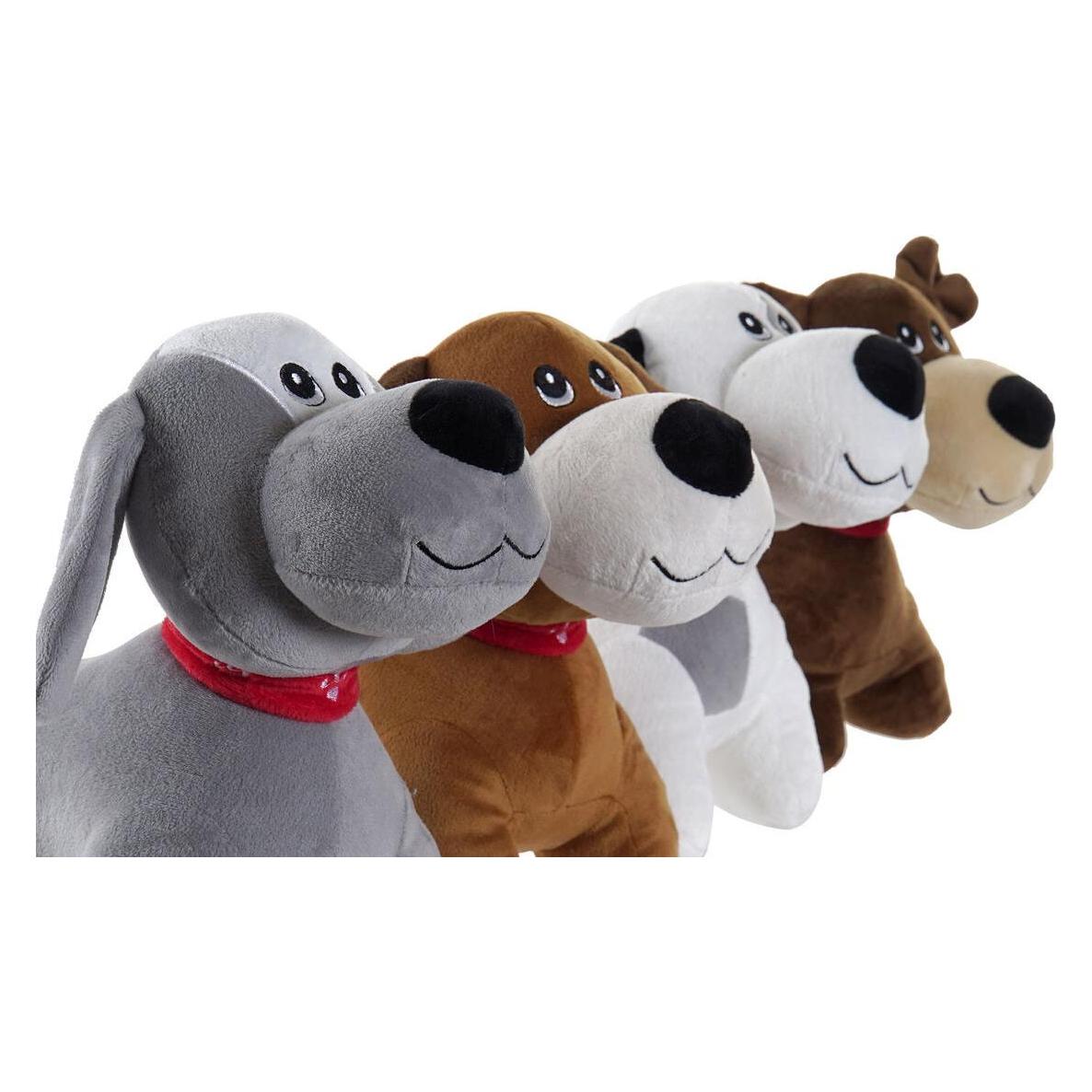 Esprit Plüschtier Home Weiss Braun Grau Polyester Hund 22 x 21 x 26 cm ...