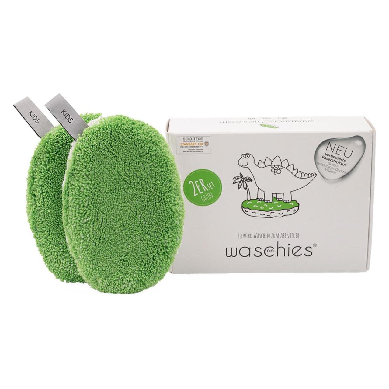 Waschies Kidsline - Waschpads für Babys und Kinder Grün Special-Edition ...