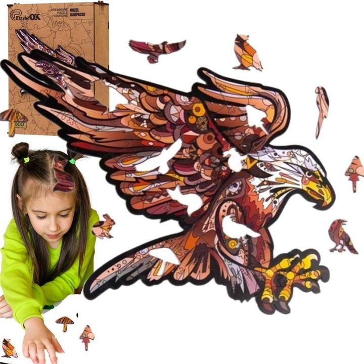 PuzzleOk Wooden puzzle eco 125 Carpathian eagle A3 - buy at Galaxus