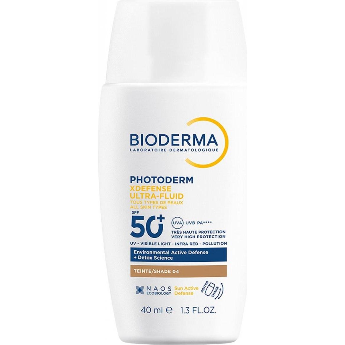 Bioderma Photoderm Xdefense Ultra Fluid SPF 50+ 40ml Shade 04 - Brown ...