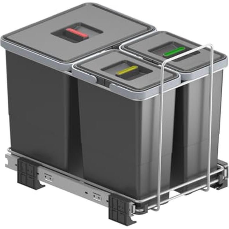 Menage Confort Pull-Out Kitchen Cabinet Trash Can for Furniture with ...