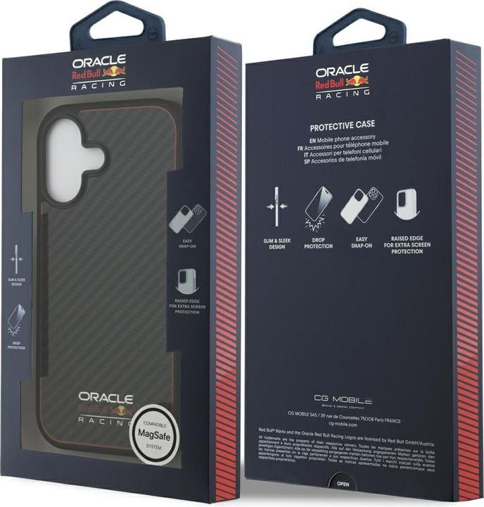 Red Bull Case Kevlar Logo Matt MagSafe for iPhone 17 black (Apple ...