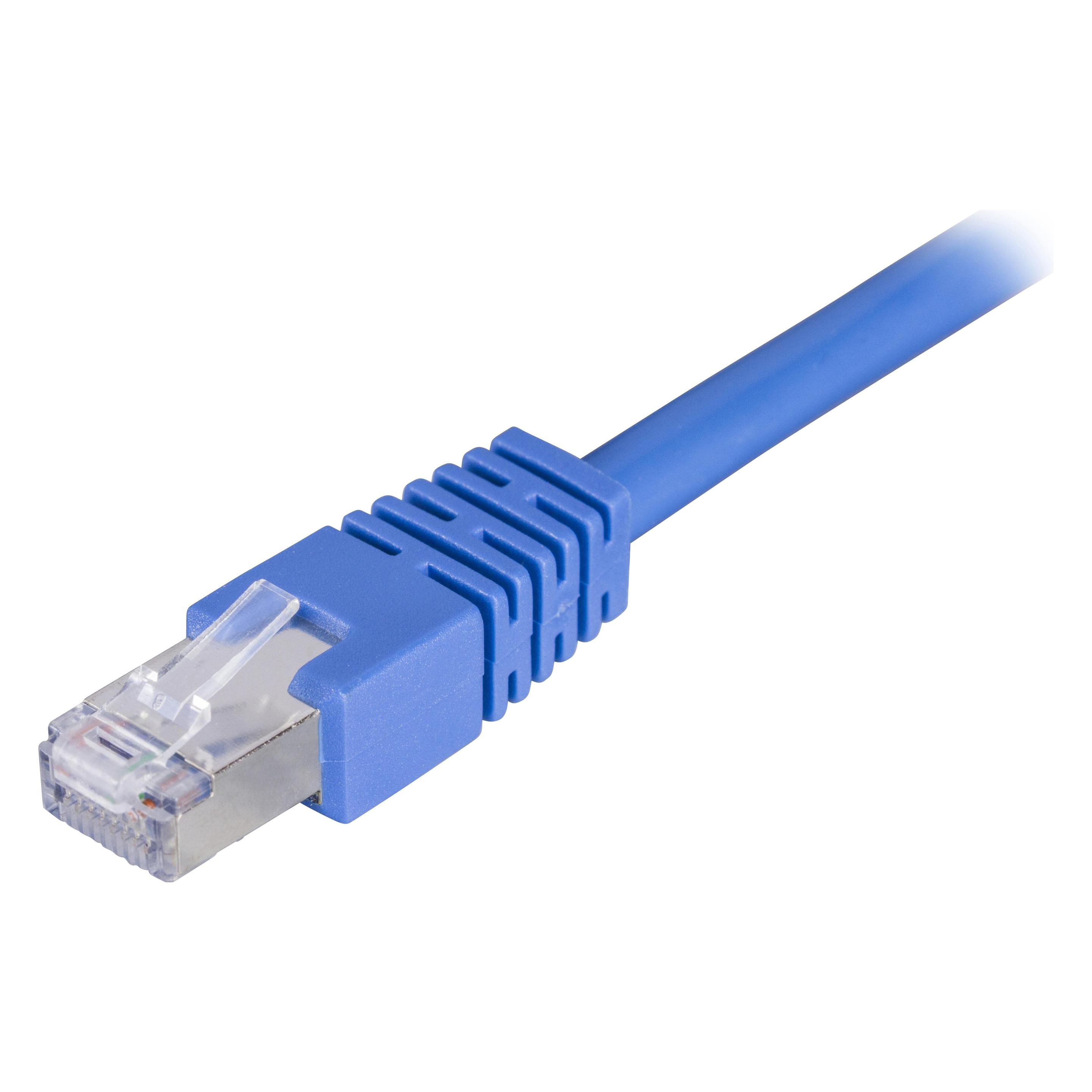 Deltaco FTP Cat6 Patch Cable - 2m - 2m - Cat6 - RJ-45 - RJ-45 - Blue (F ...
