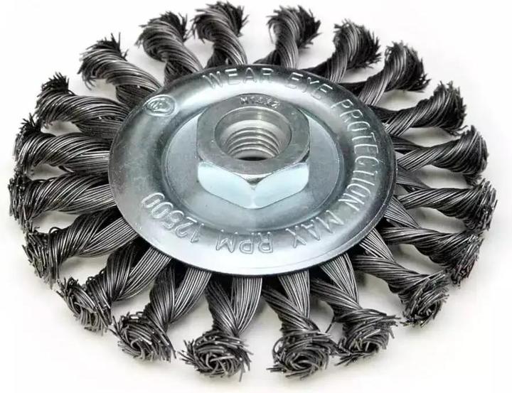 Dedra Wire disc brush, steel 115 mm M14 twisted wire (F39-115) - Galaxus