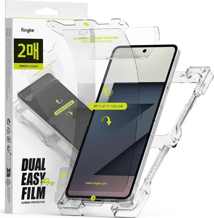Ringke - Dual Easy Pro Film (2 pack) - Samsung Galaxy Z Flip7 - Clear ...