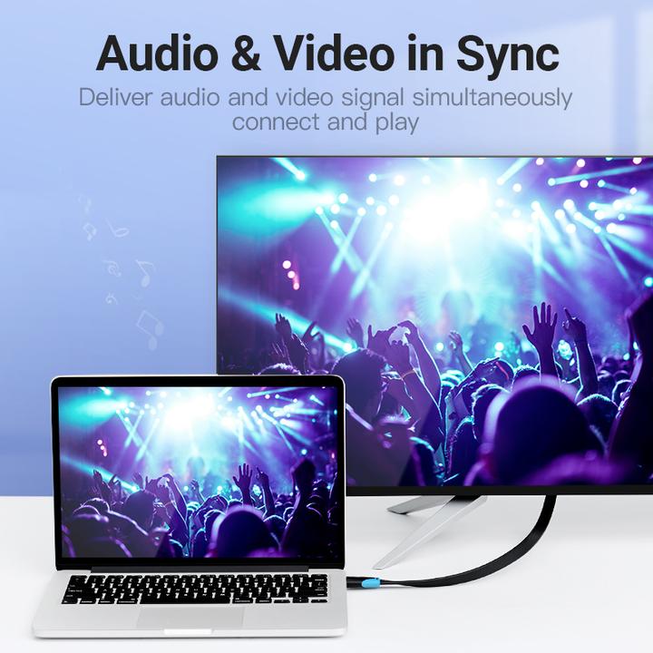 Vention Flat HDMI Cable 5m VAA-B02-L500 (Black) (5 m) - Galaxus