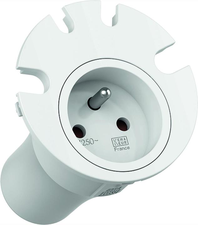 Bachmann LOOP IN French UTE socket outlet with 4x cable entry, white ...