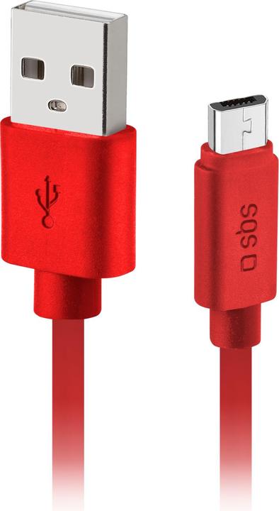 SBS Lade- und Datenübertragungskabel Micro USB Kollektion Polo (1 m)