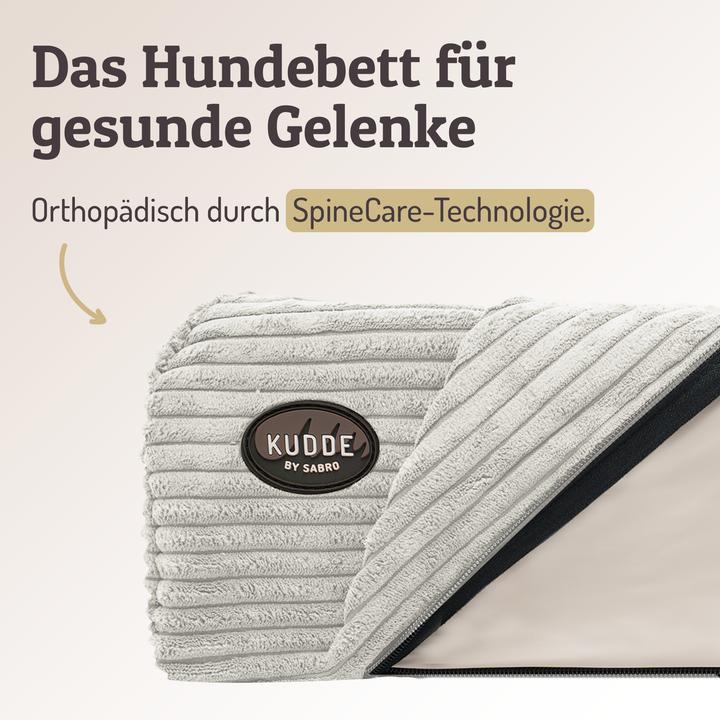 Sabro KUDDE Hundebett Cord mirage grey XXL (117 x 150 cm) Standard ...
