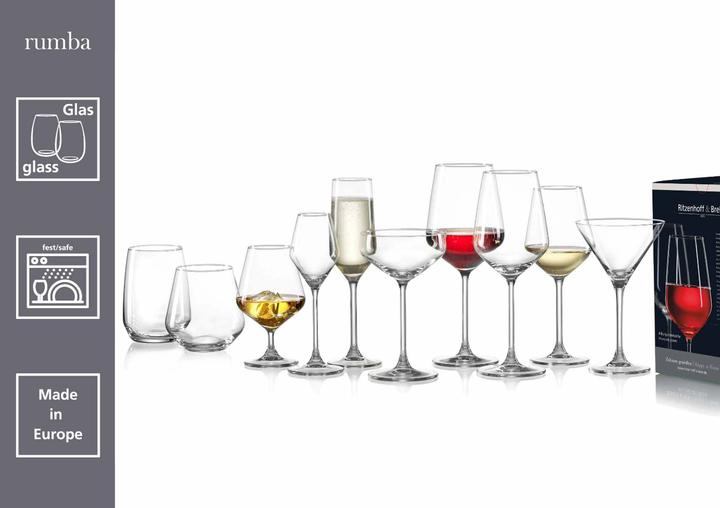 Ritzenhoff & Breker Sektglas 4er Set Rumba, Glas, Klar, 220 ml, 820300 ...