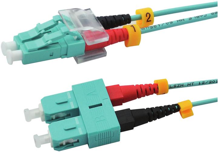 RED 2716-10-0022 LWL-Duplex Patchkabel LC/SC 2m OM3 Aqua - Digitec
