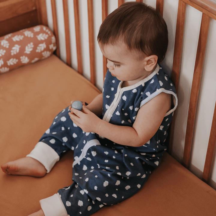 Emma & noah Schlafsack mit Füssen Punkte Blau - kaufen bei Galaxus