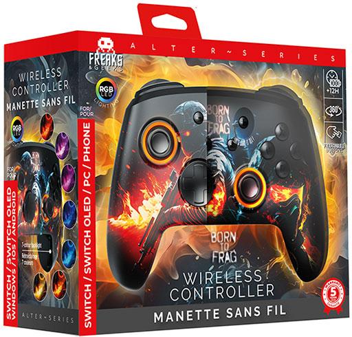 Freaks and Geeks Manette Switch/PC Sans-fil RGB - Born to Frag - Galaxus