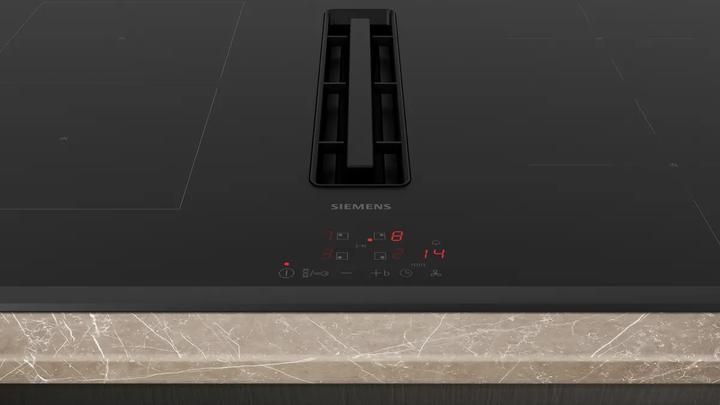 Siemens iQ300, Induction hob with integrated ventilation system, 80 cm ...