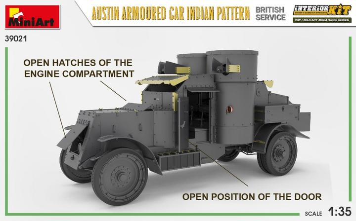 Mini art Austin Armoured Car Indian Pattern. British Service. Interior ...