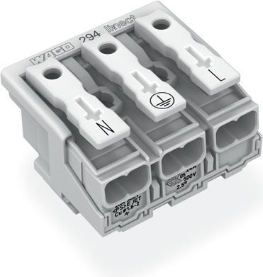 Wago 294-8013 Mains connection terminal block 17mm version without PE ...