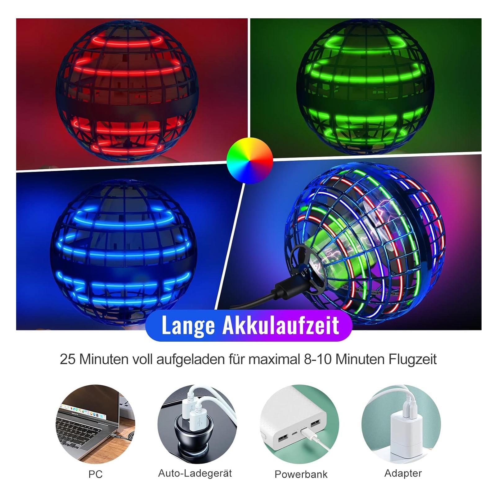 Semai Fliegender Boomerang-Ball mit LED für Kinder ab 6 Jahren