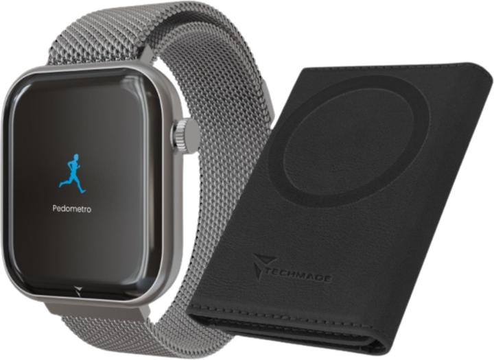 Techmade Smartwatch Glam mit Künstlicher Intelligenz - Bundle-Pack ...