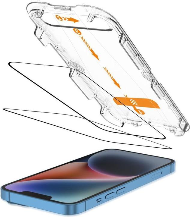 Tech-Protect Quick Set+ Panzerglas 2er-Pack für iPhone 13 / 13 PRO / 14 ...