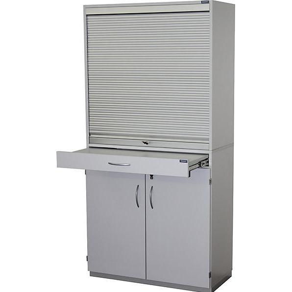 eurokraft pro Sorting cabinet with roller shutter and sorting table ...