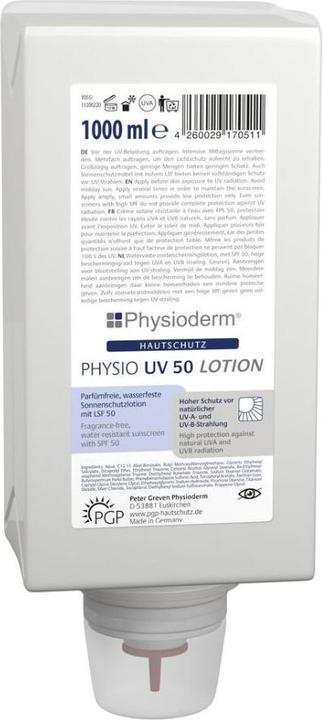 PGP Sonnencreme PHYSIO UV 50 Lotion, SPF 50, 1 liter (Sonnencreme, SPF ...