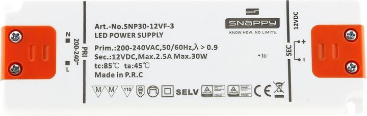Chilitec LED-Trafo "CT-SL30" SlimLine 0,5-30W Ein 198-264V, Aus 12V ...