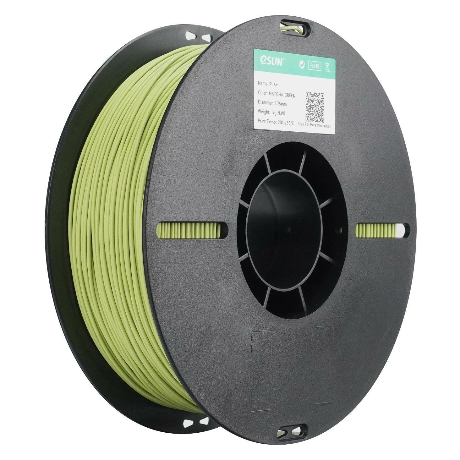 eSUN Filament PLA+ High Speed Matcha Grün 1.75mm 1000g (PLA, 1.75 mm ...