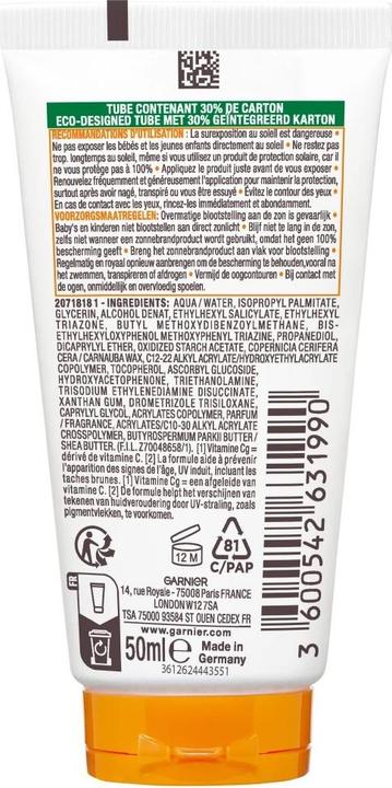 Garnier Ambre Solaire Mini Hydra 24 Sun Milk Spf 50 (Sonnencreme ...