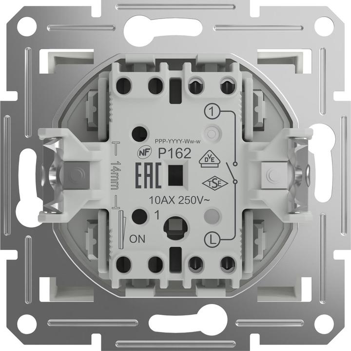 APC Schneider Electric On/Off switch Asfora White (RAL 9003 ...