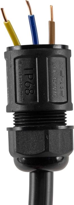 Chilitec Cable connector, 3-pin, terminal connection, IP68 - Galaxus