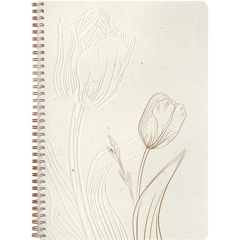 Clairefontaine Tulip paper, Notizheft mit Doppelspirale A4 21x29,7 cm ...