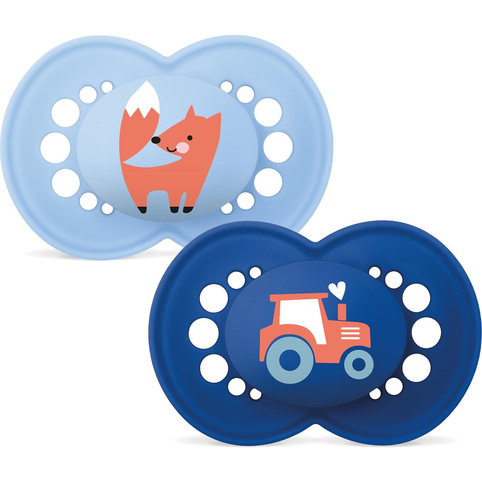 MAM - Original Natural Rubber Pacifier - Blue - 6-16 months (1x, 6 - 16 ...