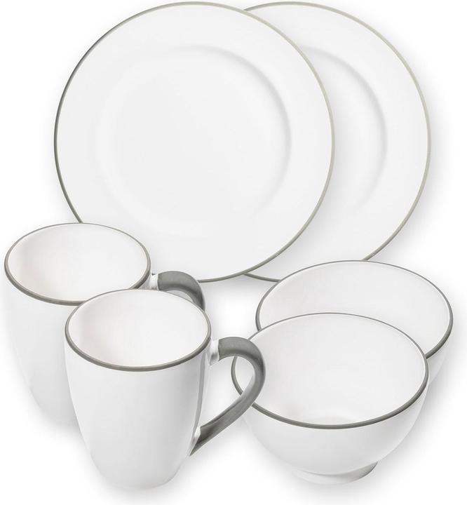 Gmundner Keramik Grey edge, cottage breakfast for 2Gourmet - Galaxus