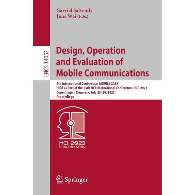 Springer Design, Operation and Evaluation of Mobile Communications ...