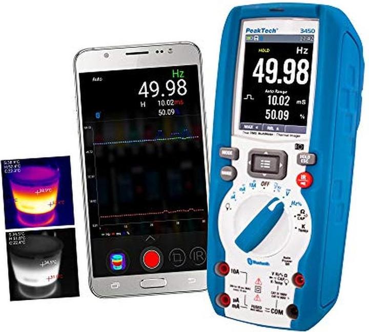Peaktech 3450 - Multimeter digital 6000 Counts TRMS grafisch Wärmebild ...