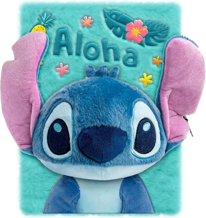 Kids Licensing Disney Stitch Secret diary 3D soft toy