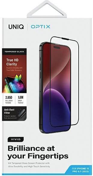 Uniq Optix Vivid iPhone 15 Pro Max 6.7" clear szkło hartowane z ...